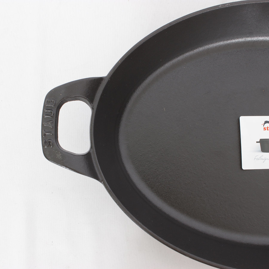 ストウブ オーバル スタッカブル ディッシュ ブラック 32cm 40509-342 ホーロー 鉄 staub 本体(両手鍋)｜売買された ...