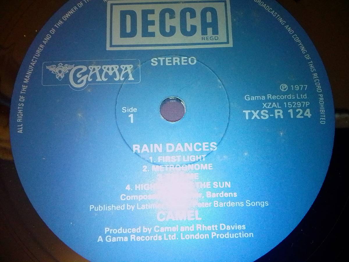 LPレコード プログレ CAMEL 5thアルバム Rain Dances キャメル 名盤 ブリティッシュ プログレッシブ ロック(一般 ...