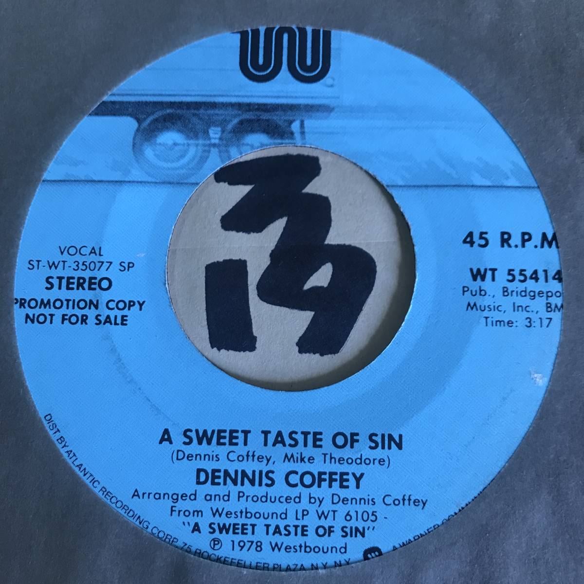 試聴 レゲエから影響を受けた78年 DENNIS COFFEY A SWEET TASTE OF SIN AIN'T NO SUNSHINE ...