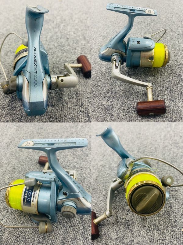 E629-Z1-602 SHIMANO シマノ DAIWA ダイワ AERLEX-XT2000/REVROS-MX2500 2506/LUXEL-V2000 スピニングリール 4点セット 海水 ...
