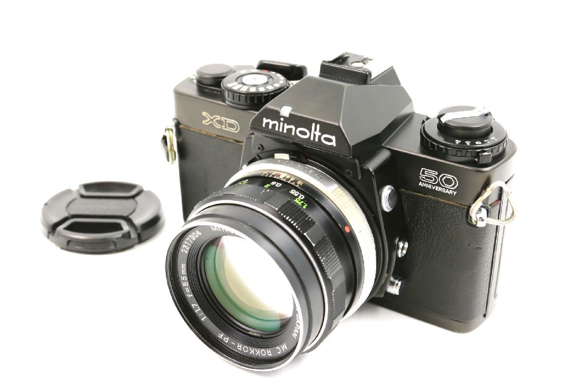 MINOLTA ミノルタ XD 50 ANNIVERSARY 50周年記念 ボディ+ MC 55mm f/ 1.7 35mm フィルム 一眼 ...