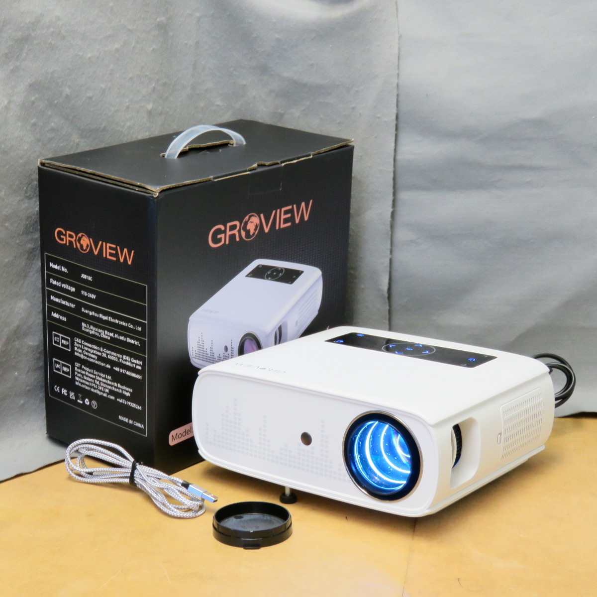 プロジェクター GROVIEW JQ818C 元箱あり ホーム画面ま 確認済(本体)｜売買されたオークション情報、yahooの商品情報を ...