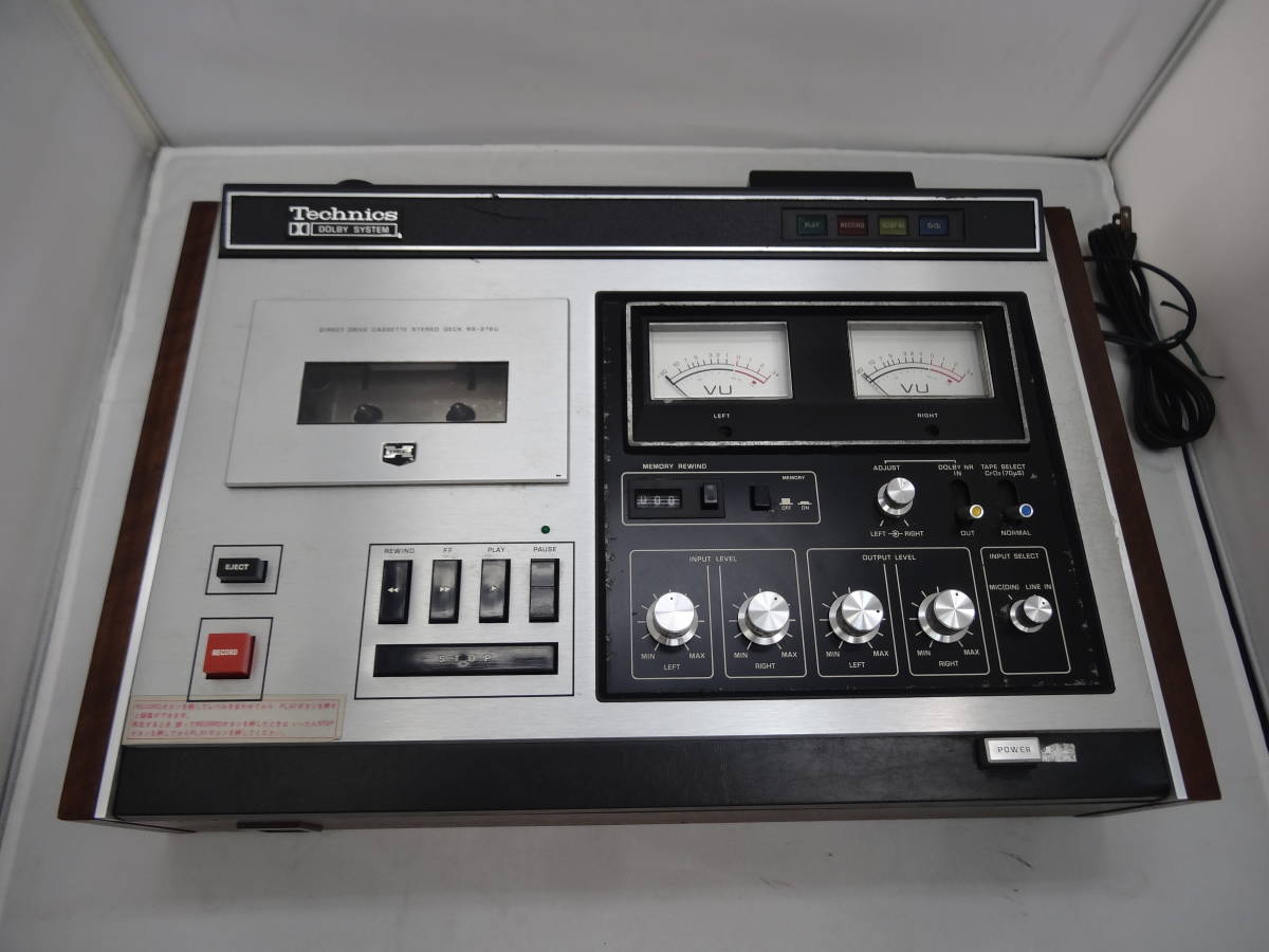 Technics ステレオカセットデッキ RS-276U テクニクス(一般)｜売買されたオークション情報、yahooの商品情報をアーカイブ公開 - オークファン（aucfan.com）