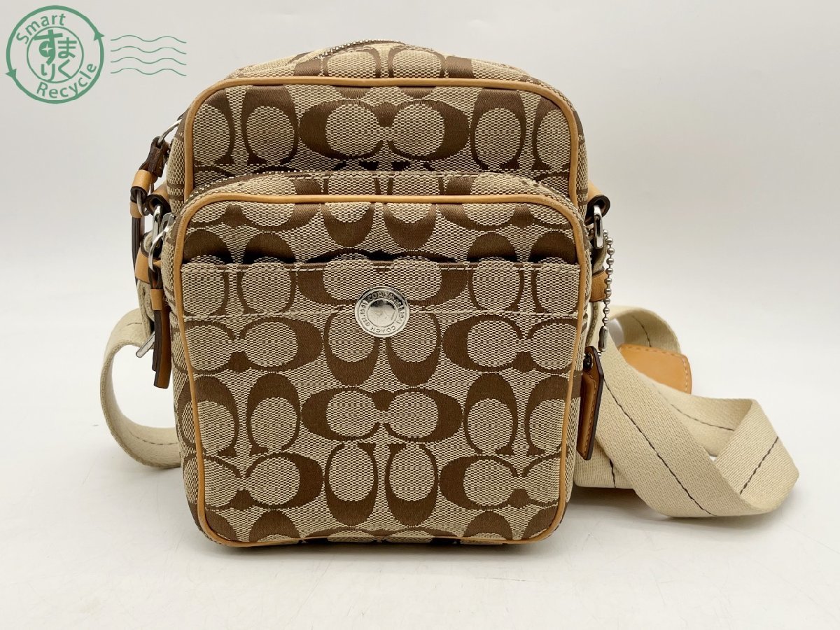 09424012 COACH コーチ ショルダーバッグ シグネチャー M05J-6451 鞄 ブラウン ブランド(女性用)｜売買された ...