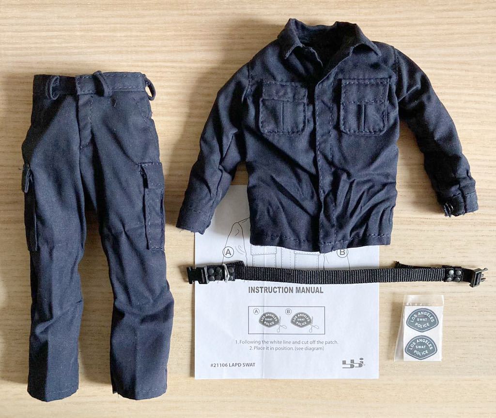 BBI ELITE FORCE 1/6フィギュア LAPD SWAT 付属 ネイビーBDU上下&デューティーベルト HOTTOYS ...