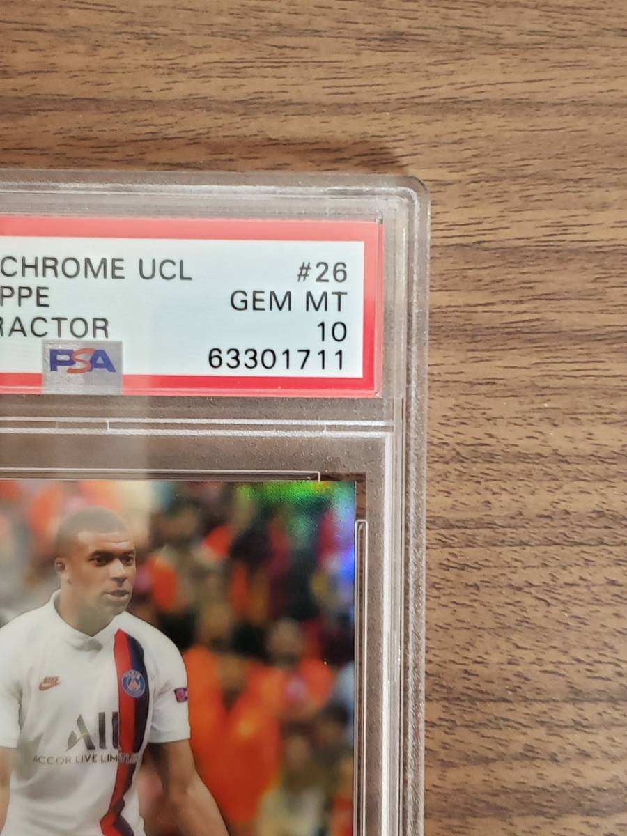 PSA 10 鑑定 Mbappe ムバッペ シリアル / TOPPS 2019 CHROME SOCCER CARD PURPLE ...