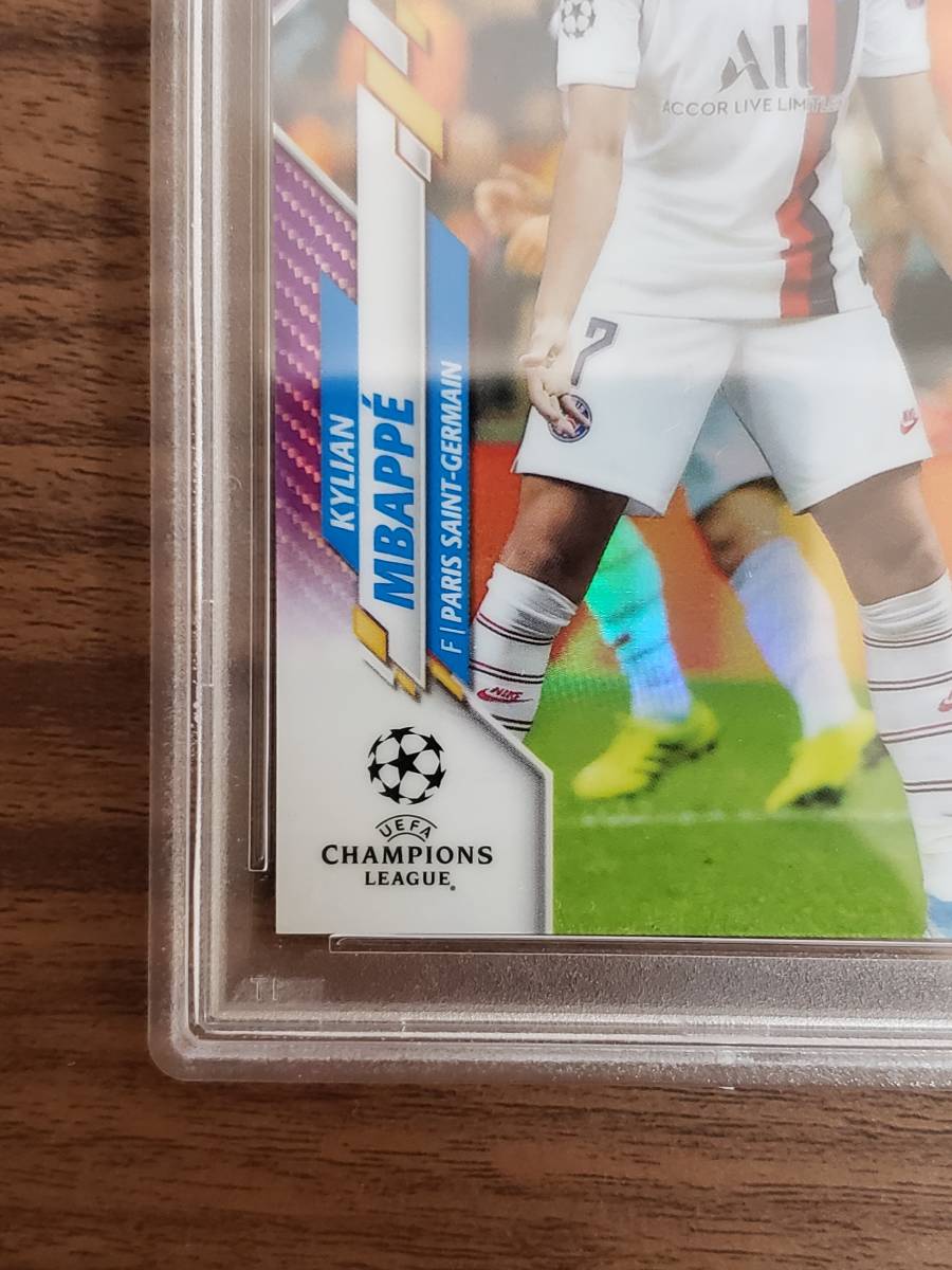 PSA 10 鑑定 Mbappe ムバッペ シリアル / TOPPS 2019 CHROME SOCCER CARD PURPLE ...