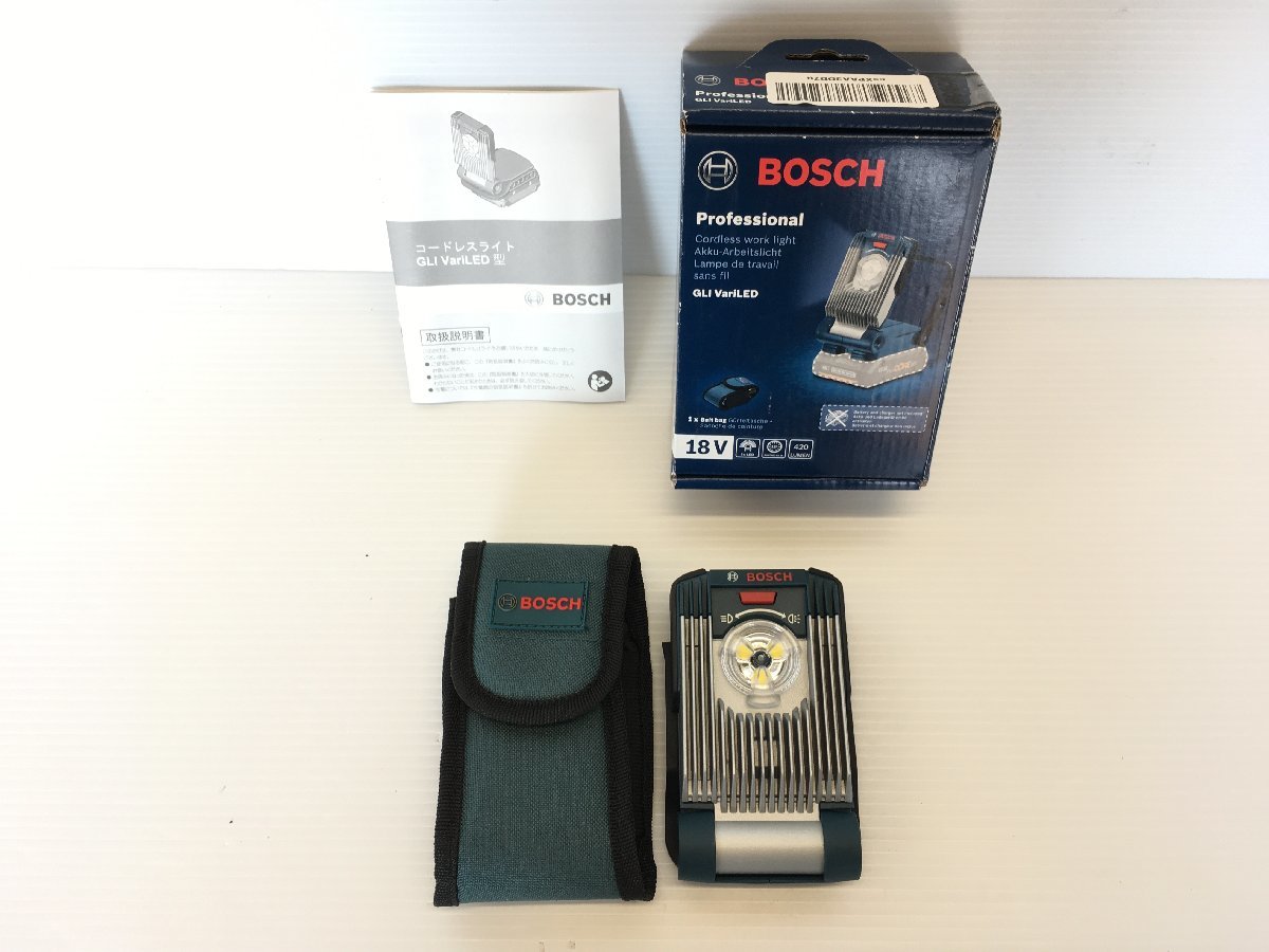 BOSCH ボッシュ GLI Vari LED型 コードレスライト 18V ハンディライト 卓上 小型 ミニ ケース付き 電動工具(作業用照明 ...