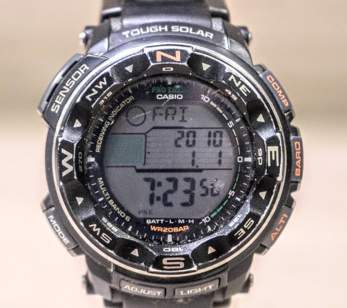 CASIO カシオ/PRO－TREK 電波ソーラー/PRW-2500/3258 Multifield Line メンズ 腕時計 17Y3590 ...