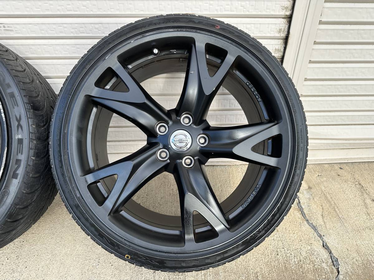日産 フェアレディZ 純正 Z34 Z33 RAYS FORGED 鍛造 ホイール 19インチ 9J+47 10J+30 5穴 114.3 ...