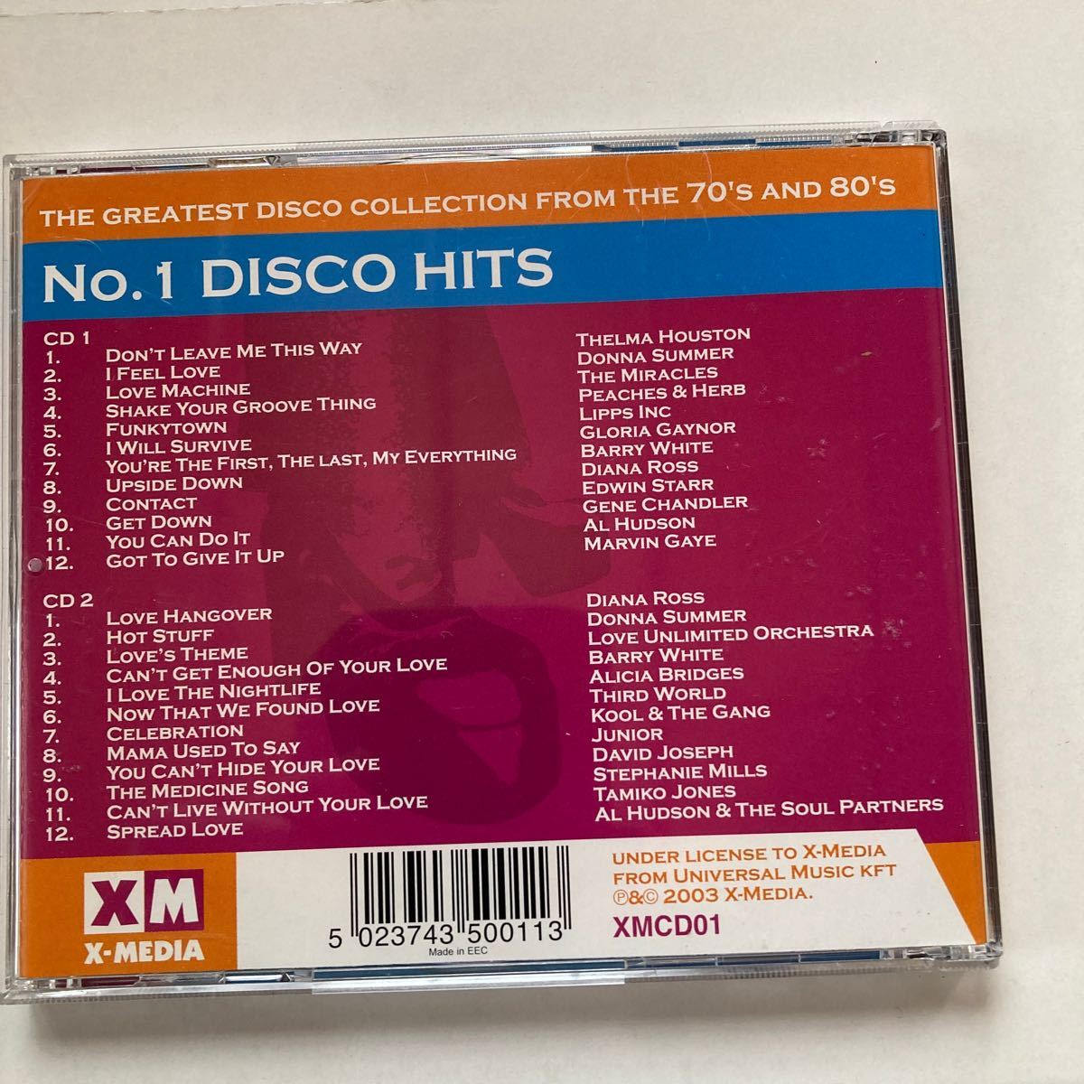 DISCO HITS DONNA SUMMER THE MIRACLES LIPPS INC BARRY WHITE DIANA ROSS ...