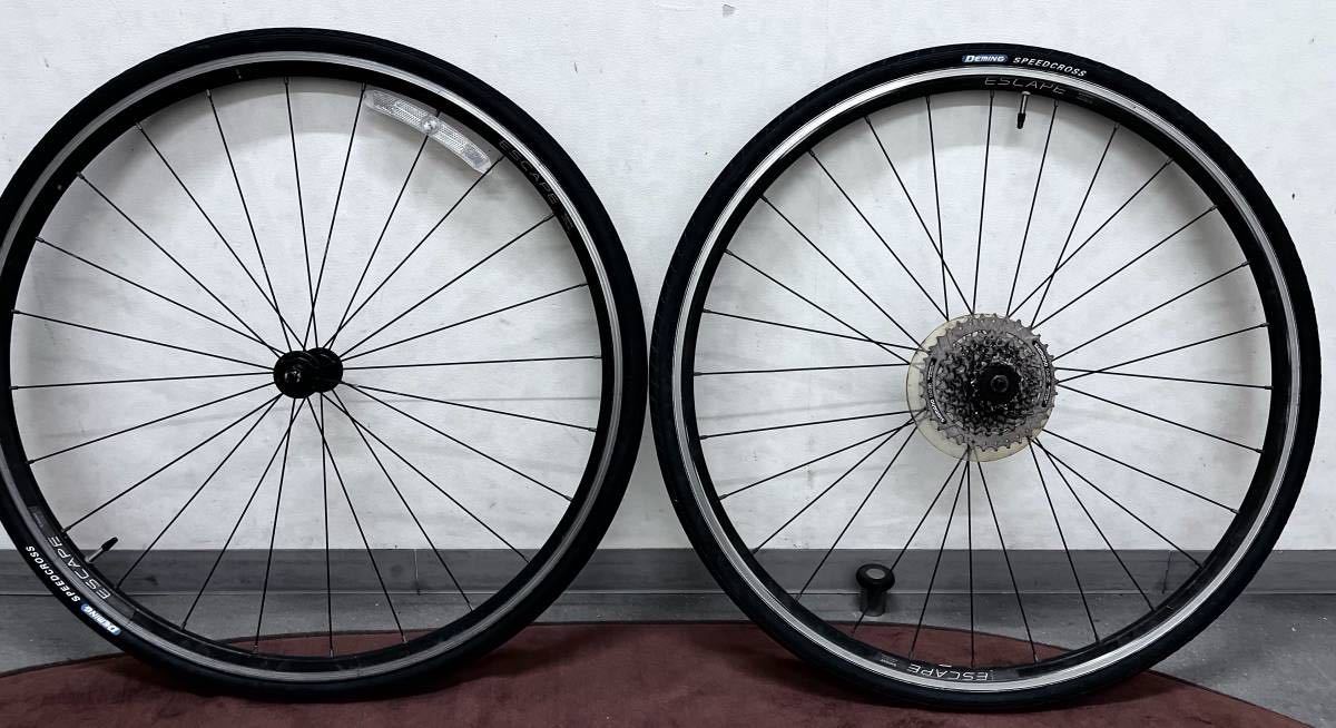 GIANT ジャイアント ESCAPE 700c 8速 スプロケット MEGARANGE 34T 前後ホイールセット ワンオーナー(27インチ ...