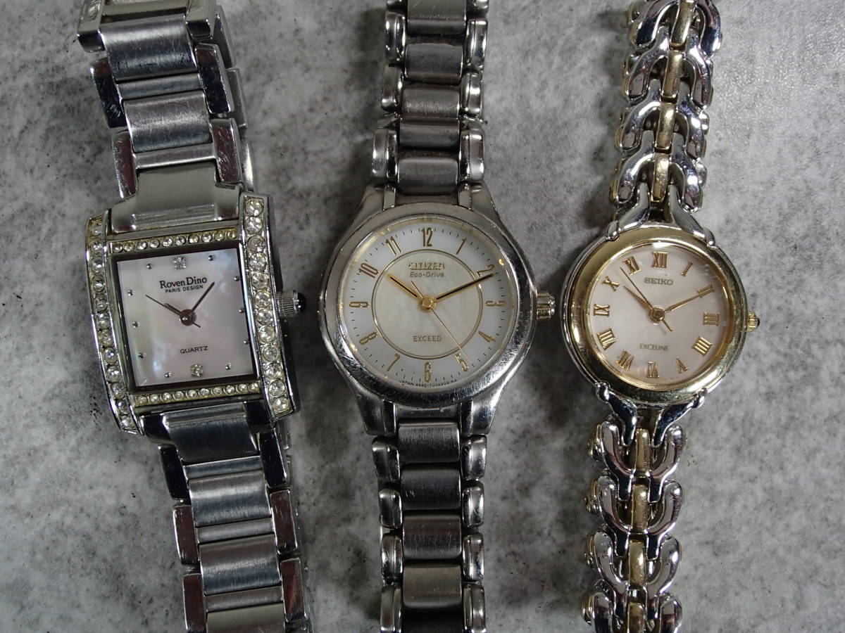 レディース腕時計 大量100点 4kgセット まとめ SEIKO/CITIZEN/DIESEL/COACH/GUESS/agnis.b/YSL/TRUSSARDI/Roberta di ...