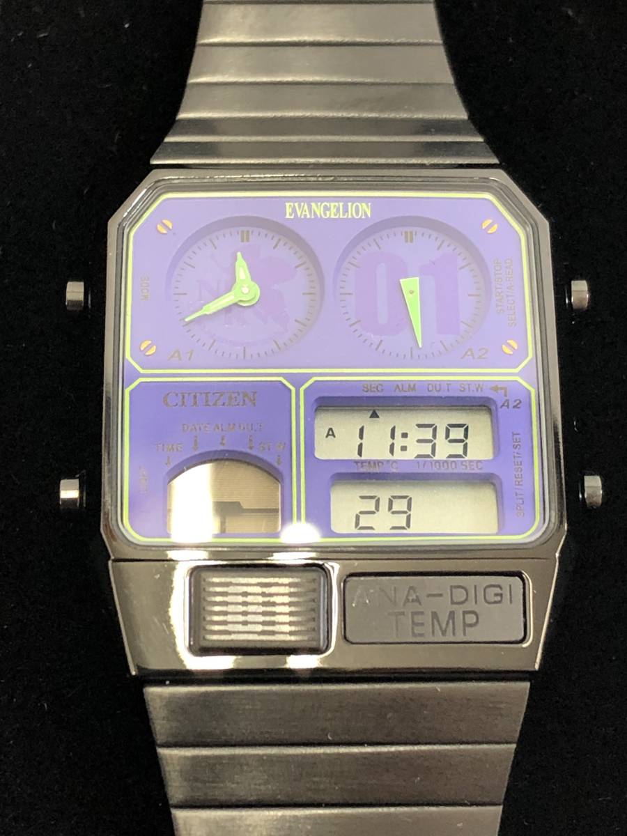 CL231130-01S/ EVANGELION STORE オリジナル腕時計 CITIZEN ANA-DIGI TEMP feat ...