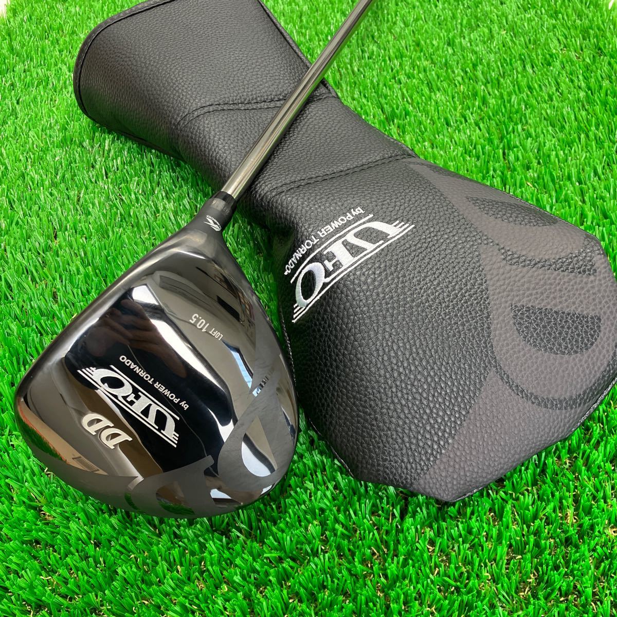 キャスコドライバー POWER TORNADO UFO DD ATTAS EZ370 FLEX65-S 右用 ヘッドカバー付き(キャスコ ...