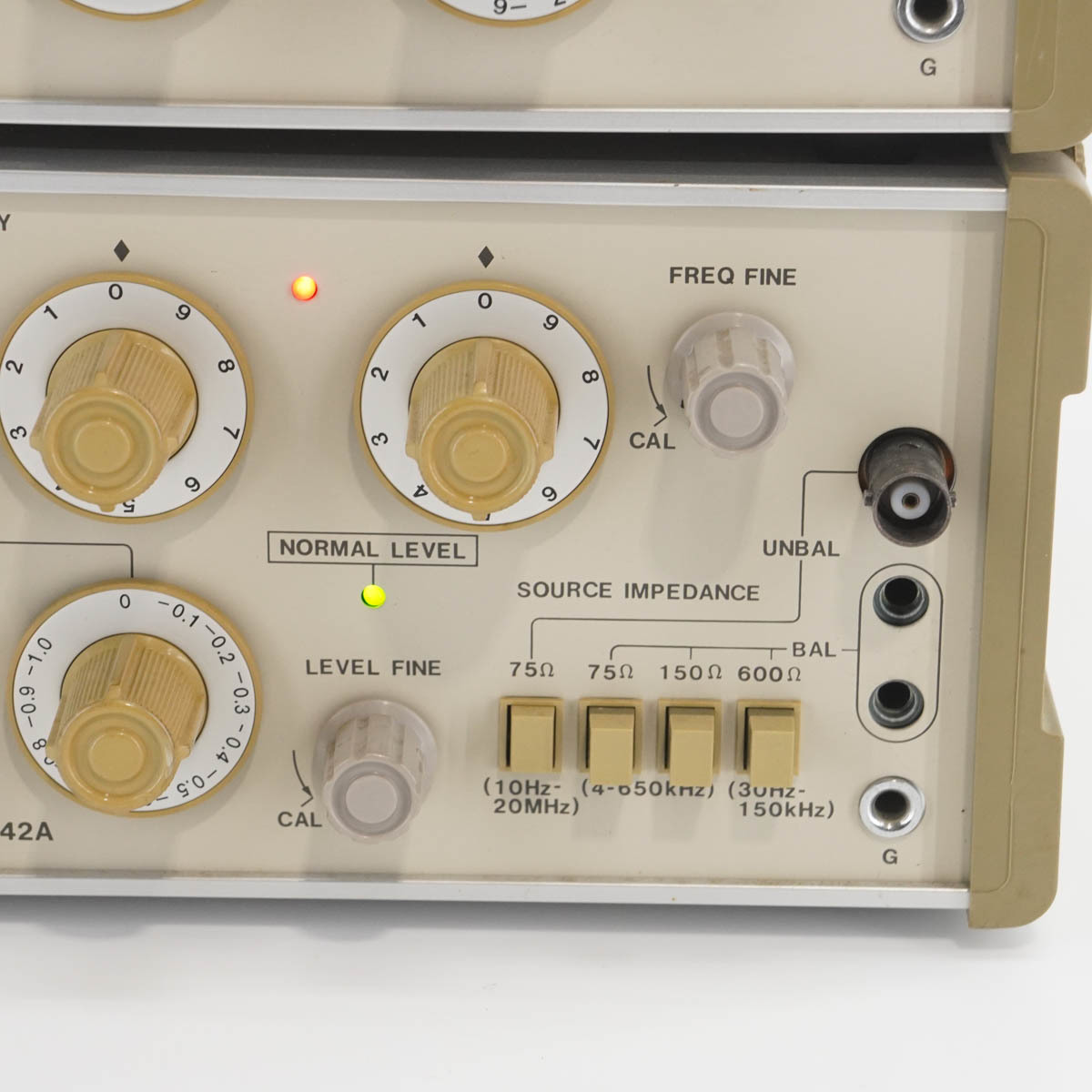 DW 8日保証 セット ML424B MG442A Anritsu LEVEL METER SYNTHESIZED LEVEL GENERATOR OPT 01 アンリツ レベルメーター レ ...