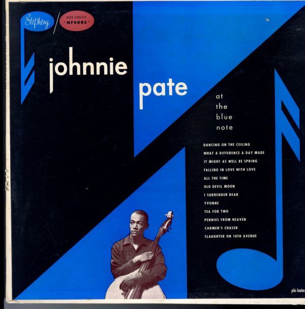 58年 USプレスLP DG 深溝 Johnnie Pate / Johnnie Pate At The Blue Note Stepheny ...