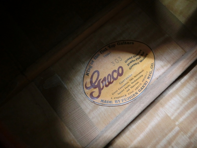 1000円スタート アコースティックギター Greco MODEL 303 ハミングバード グレコ 本体のみ 破損あり 弦楽器 6弦 音楽 ...