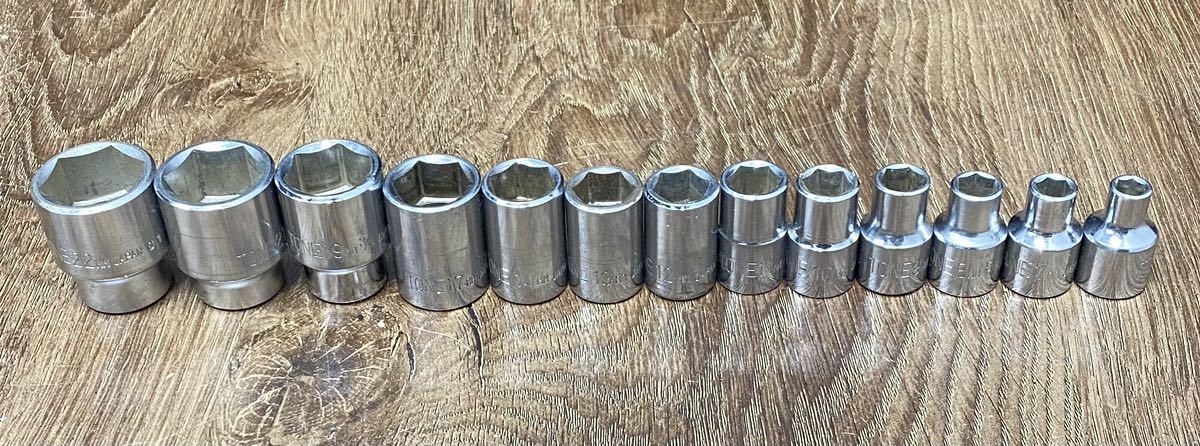 17点 TONE トネ ソケットレンチセット 差込角 9.5mm 3/8インチ ハンドツール 手工具 1560MS 品 兵庫県姫路市発 A5 ...