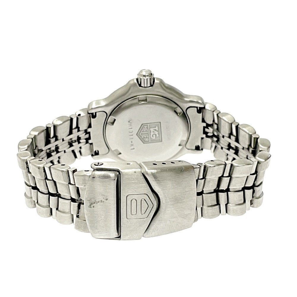 1円スタート TAG HEUER タグホイヤー WH1311-K1 プロフェッショナル SS ホワイト文字盤 クオーツ レディース腕時計 ...