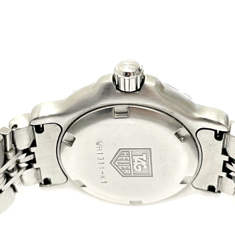 1円スタート TAG HEUER タグホイヤー WH1311-K1 プロフェッショナル SS ホワイト文字盤 クオーツ レディース腕時計 ...