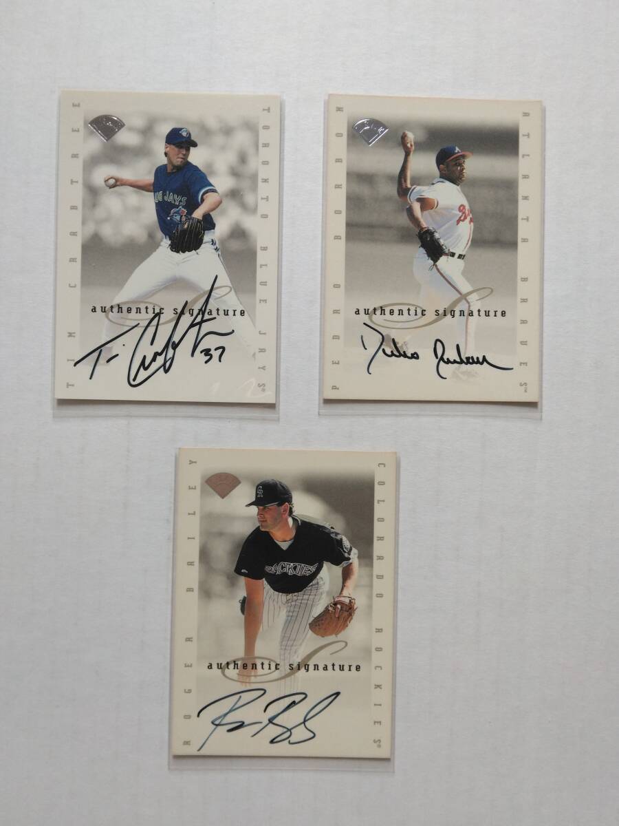 1996 Leaf signature Extended TIM CRABTREE / PEDRO BORBON / ROGER BAILEY ...