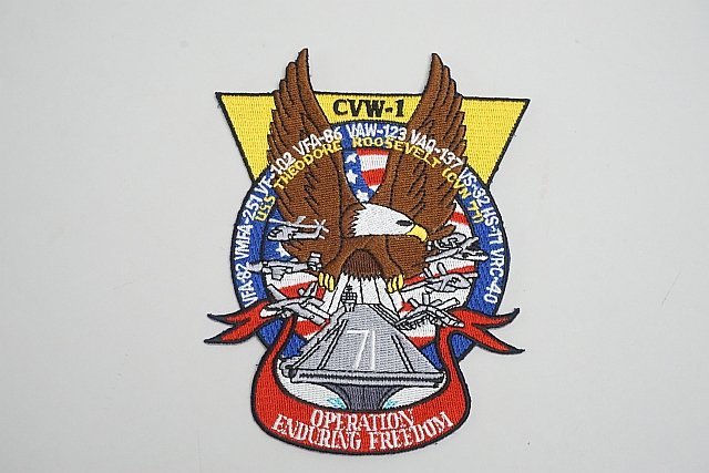 CVN-71 / CVW-1 Enduring Freedom 不朽の自由作戦 2001 ワッペン / パッチ ベルクロなし(徽章)｜売買され ...
