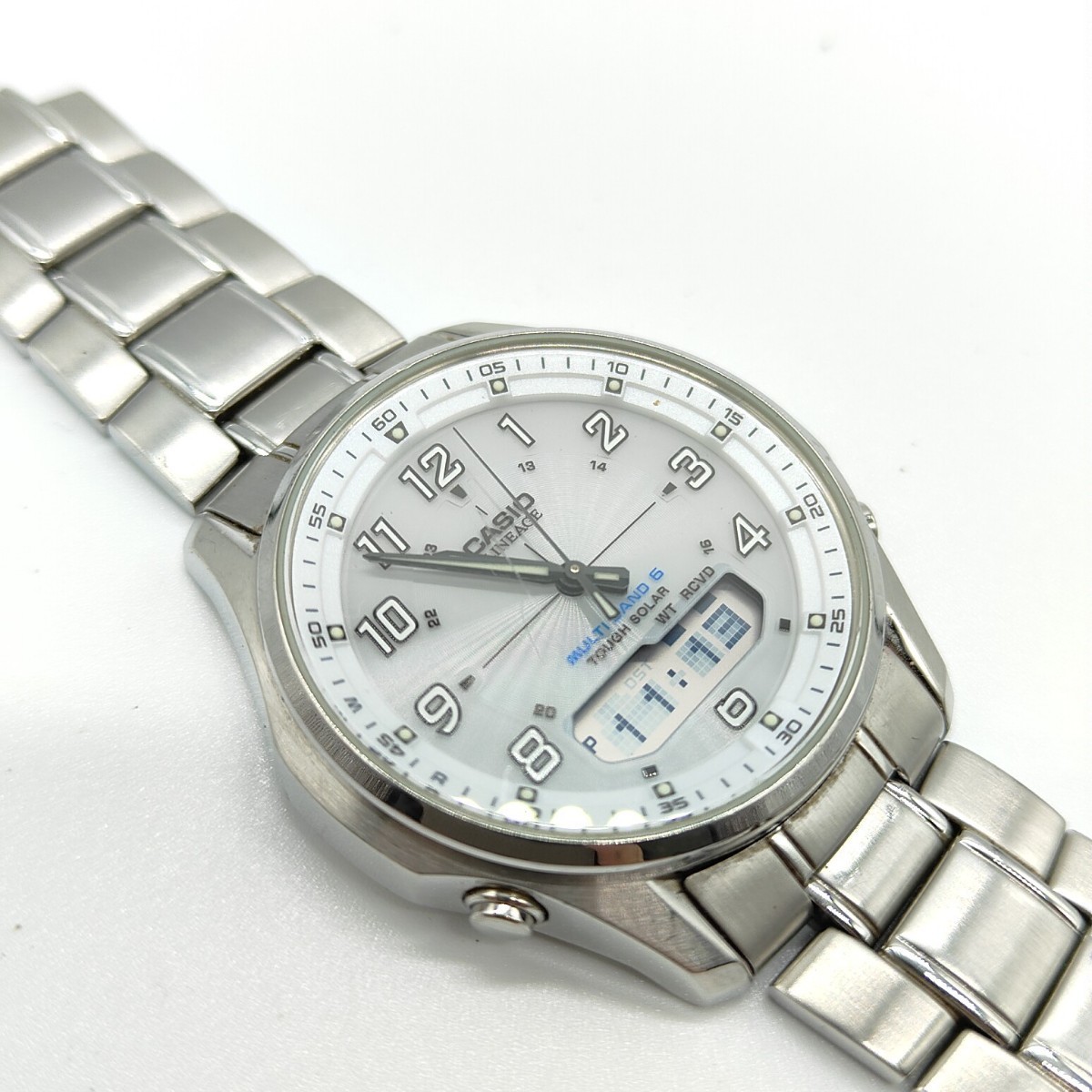 稼働品 CASIO LINEAGE 腕時計 時計 カシオ リニエージ LCW-M100 TOUGH SOLAR タフソーラー wave ...