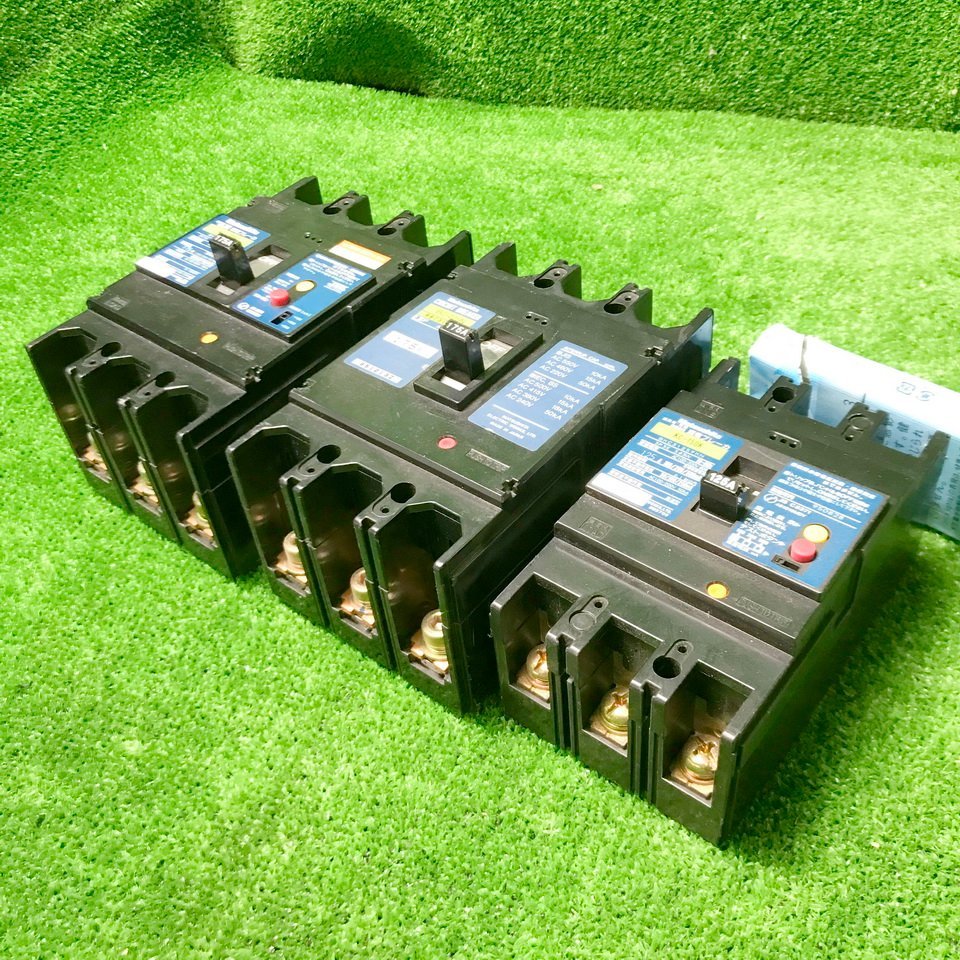 彦蒼a482 松下 漏電ブレーカー KC150K KC-225K BC-225N AC100-200V両用 125A 175A 3点セット ...