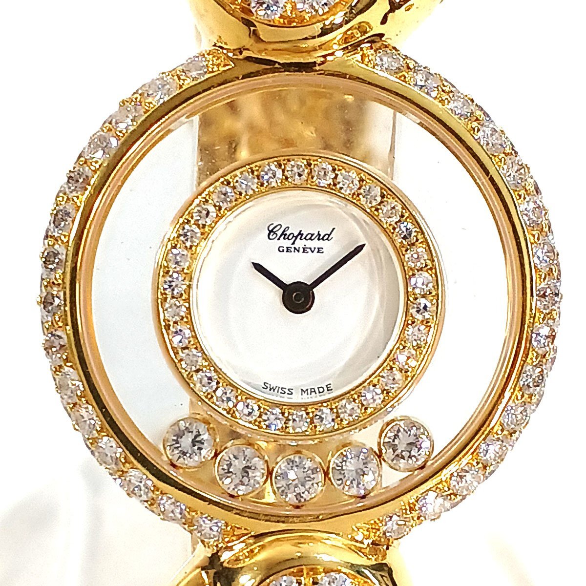 ショパール K18 ハッピーダイヤ ダイヤモンドベゼル カシミール S43 5901 レディース 腕時計 総重量78.3g CHOPARD(ショパール)｜売買されたオークション情報、yahoo ...