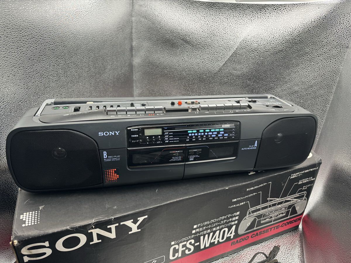 SONY ラジカセ CFS-W404 レトロダブルラジカセ ソニー ラジオカセットレコーダー 当時物オーディオAV機器(ラジカセ)｜売買された ...