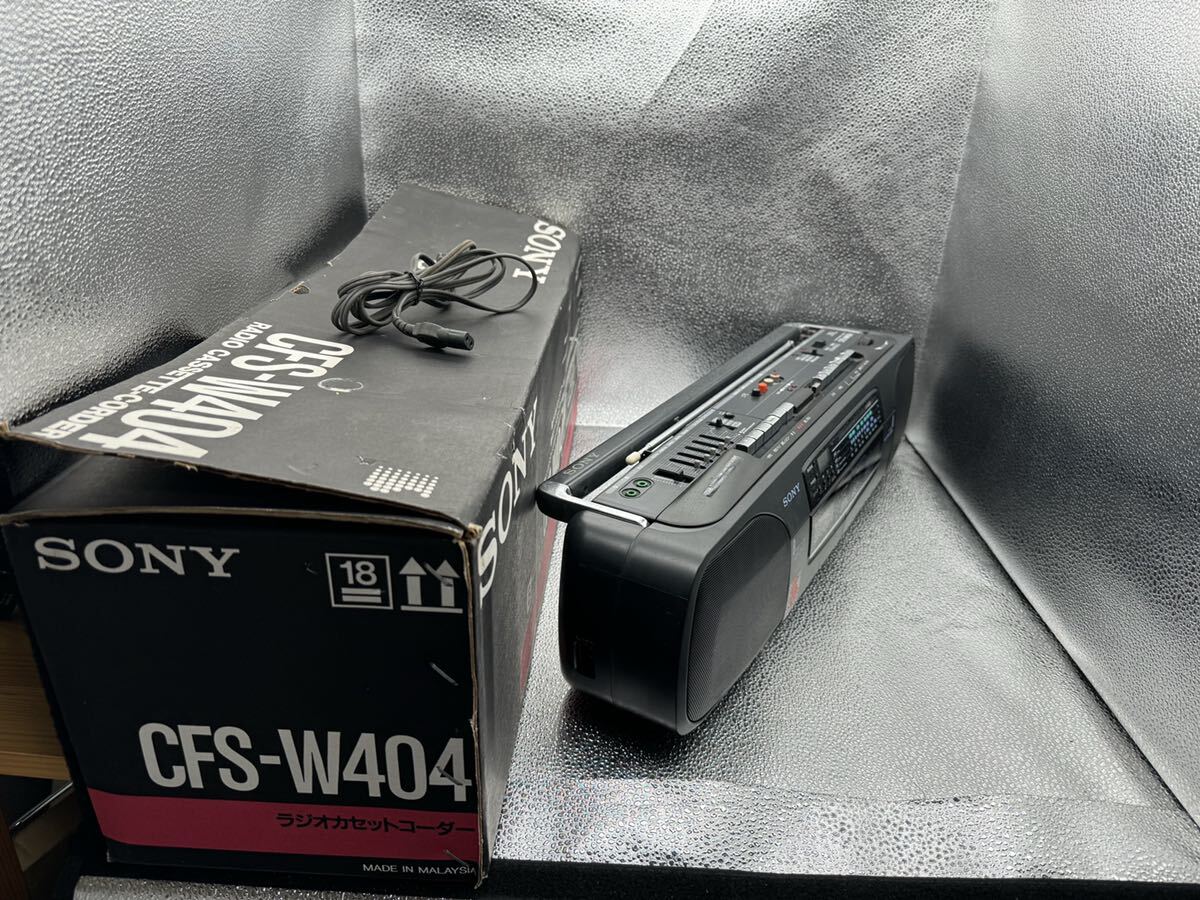 SONY ラジカセ CFS-W404 レトロダブルラジカセ ソニー ラジオカセットレコーダー 当時物オーディオAV機器(ラジカセ)｜売買された ...