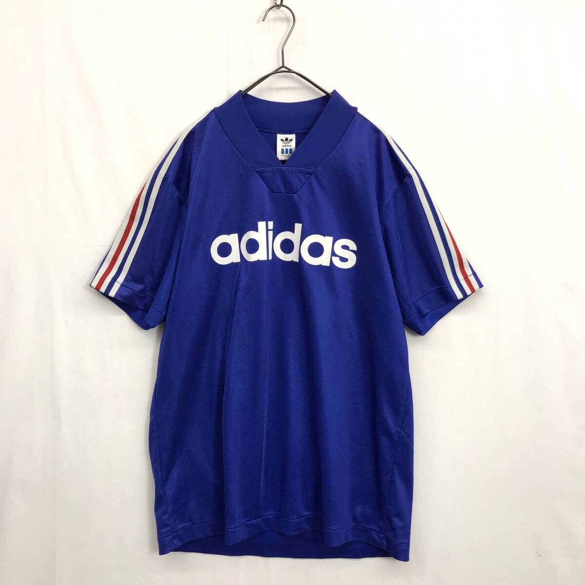 KZ2007 adidas : 90's Old トレフォイルロゴ Tシャツ Lブルー系 デサント製 オールドアディダス(Lサイズ)｜売買されたオークション情報、yahooの商品情報を ...