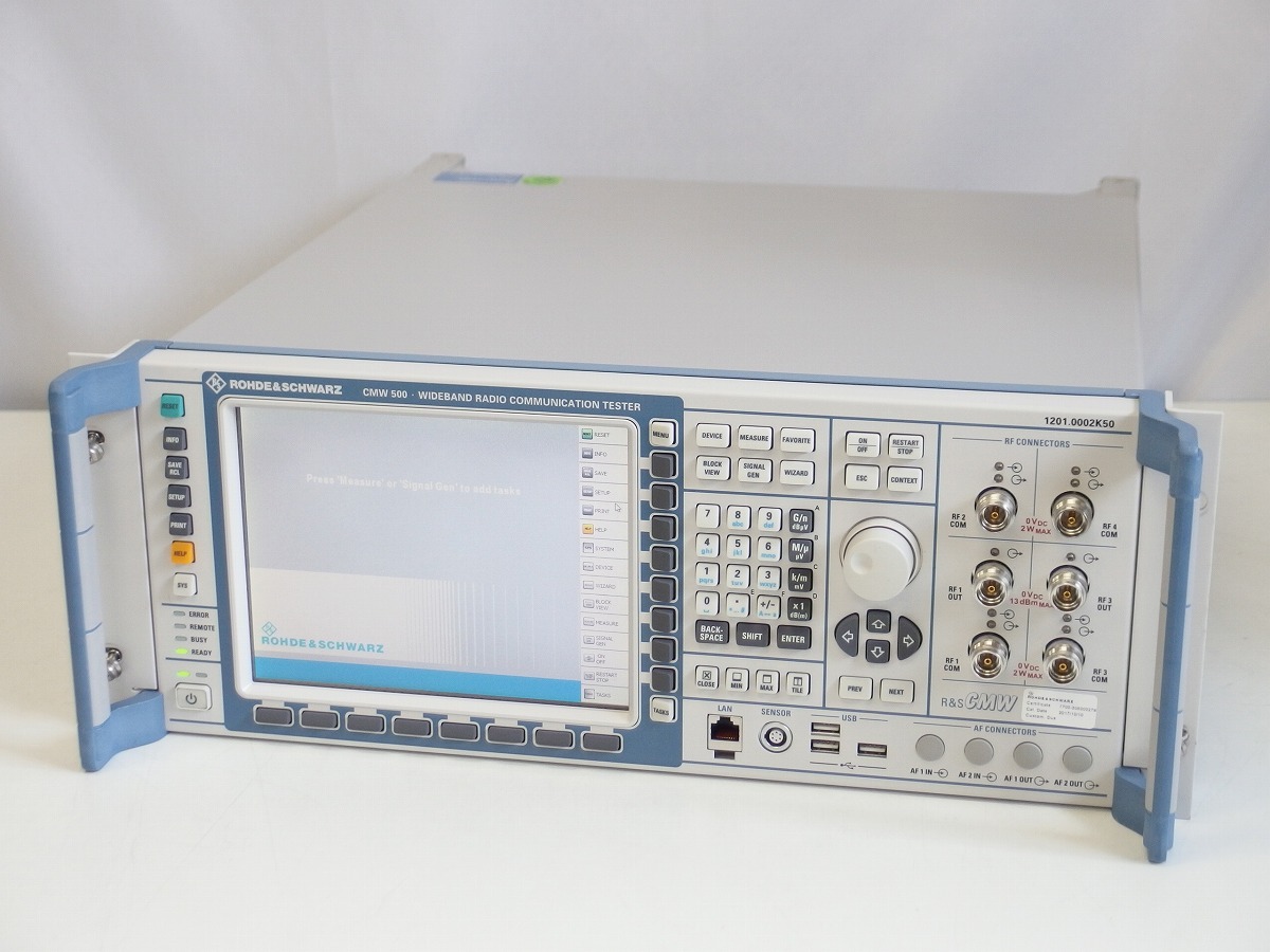 ROHDE&SCHWARZ CMW500 ワイドバンド無線機テスタ 1201.0002K50 Wideband Radio ...