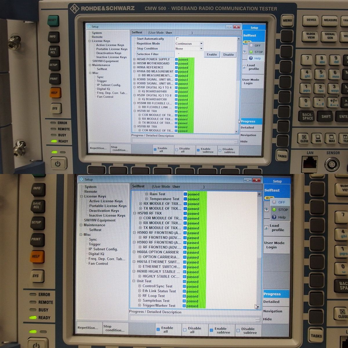 ROHDE&SCHWARZ CMW500 ワイドバンド無線機テスタ 1201.0002K50 Wideband Radio ...
