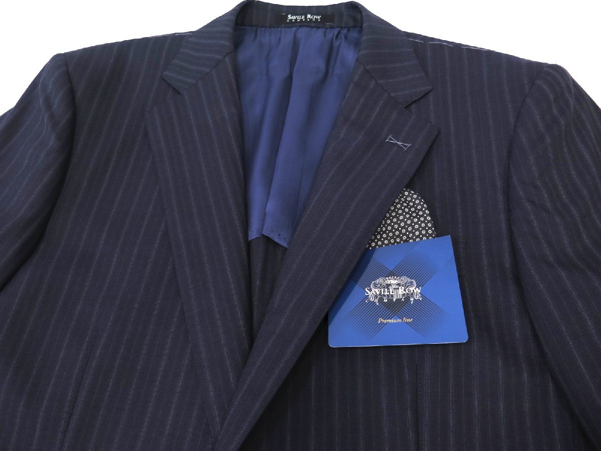 6085 Savile Row サビルロウ 1022 BRITANNIA ストライプ ストレッチ スタンダードスーツ ネイビー/BE6(Lサイズ)｜売買されたオークション情報、yahooの商品 ...
