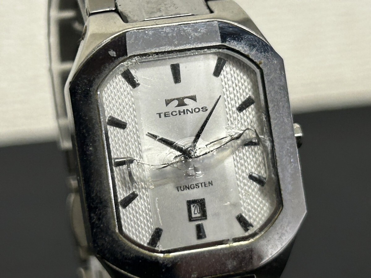 A3 TECHNOS テクノス TUNGSTEN タングステン T9353 メンズ腕時計 ブランド腕時計 白文字盤 デイト クオーツ 現状品(テクノス)｜売買されたオークション情報、yahoo ...