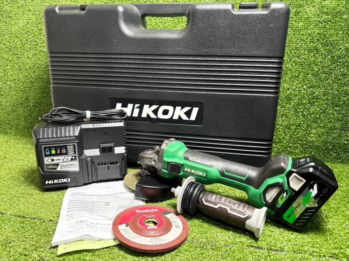 動画あり ハイコーキ コードレスディスクグラインダ G3613DA XP hikoki ケース付き 直取引ok/領収OK h0619-2-1 ...