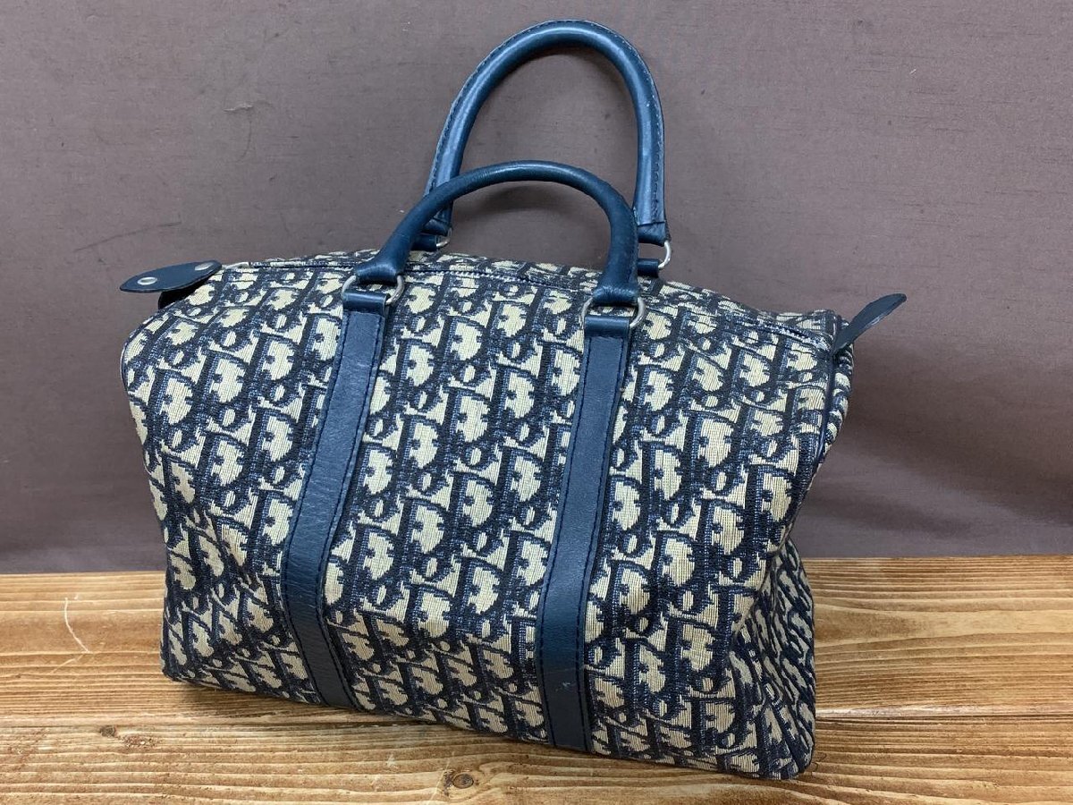 HM-1861 1円 Christian Dior トロッター/OLD/ミニボストン/ハンドバッグ/ ヴィンテージ フランス製 クリスチャン ...