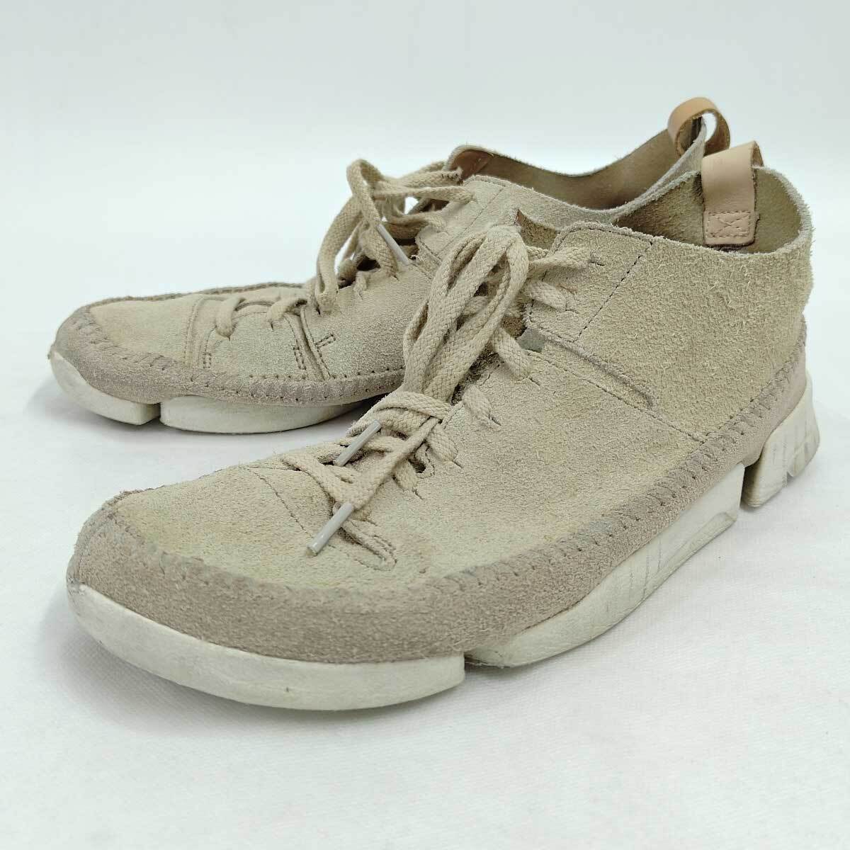 クラークス ORIGINALS Trigenic Flex スエード ブーツ シューズ 27cm ベージュ 13285 メンズ Clarks ...