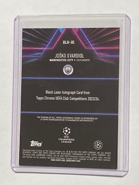 2023-24 Topps Chrome UEFA Club Competitions Black Lazer Autograph Josko ...