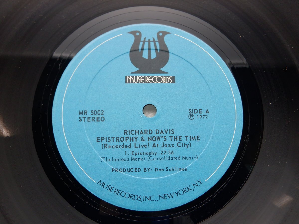 Richard Davis Epistrophy & Now's The Time LP 12インチ /Muse Records MR 5002 /ジャズ(ジャズ一般)｜売買されたオークション ...