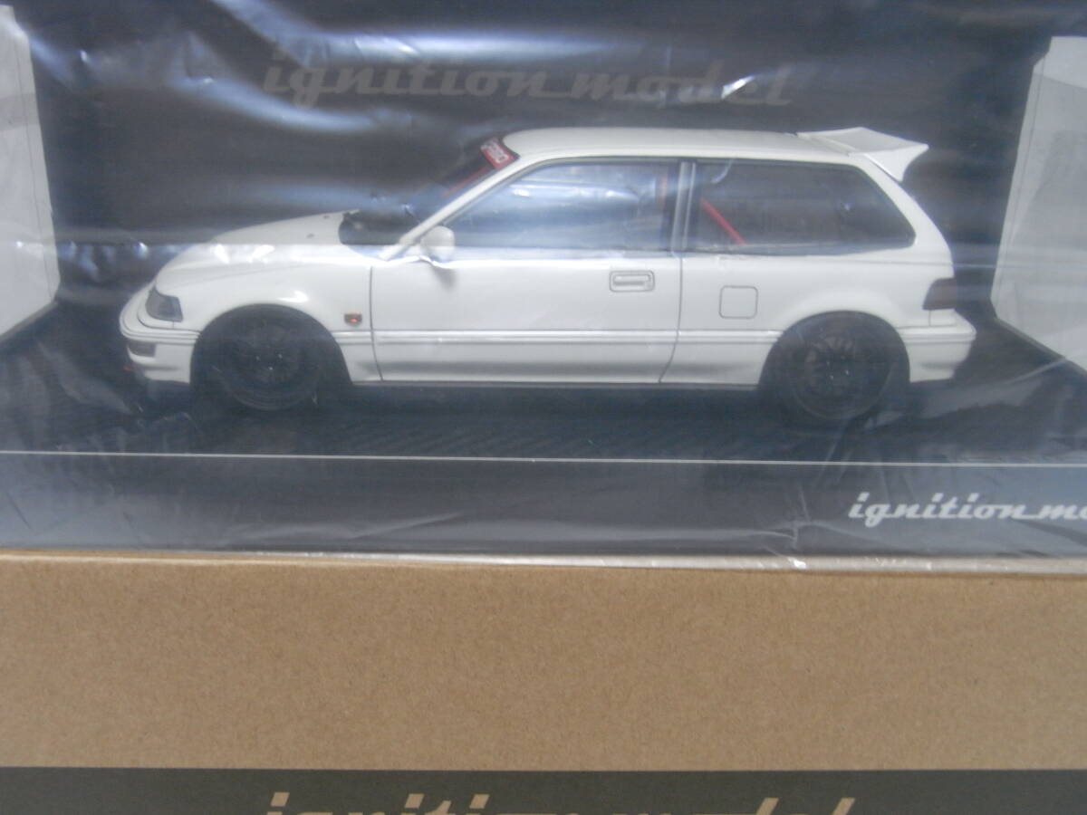 イグニッションモデル 1/18 Honda CIVIC EF9 SiR White ホンダ シビック ホワイト RPF1 エンケイホイール ...