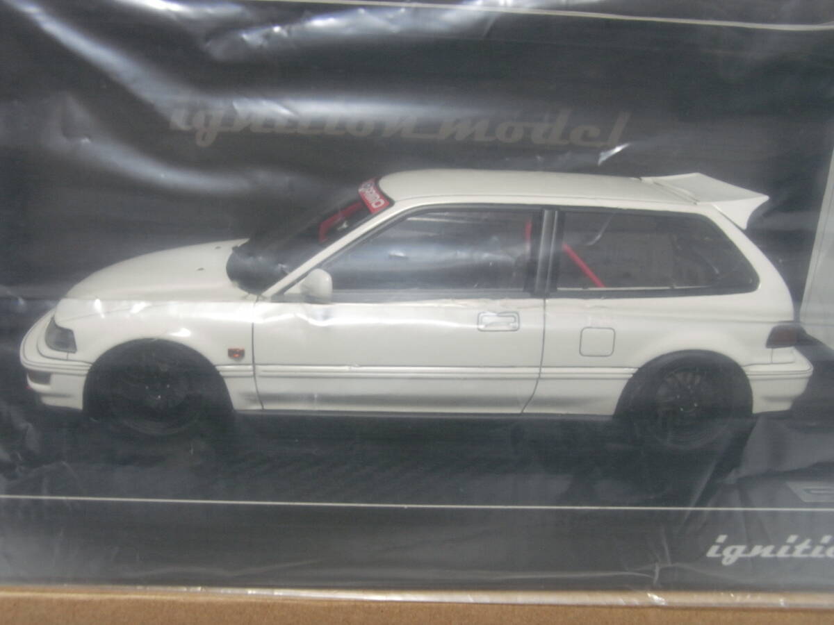 イグニッションモデル 1/18 Honda CIVIC EF9 SiR White ホンダ シビック ホワイト RPF1 エンケイホイール ...