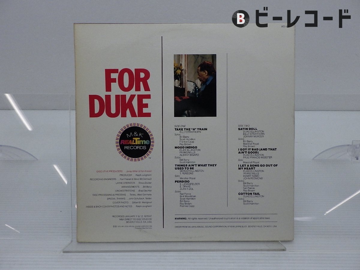 Bill Berry And His Ellington Allstars ビル ベリー For Duke LP 12インチ /M & K ...