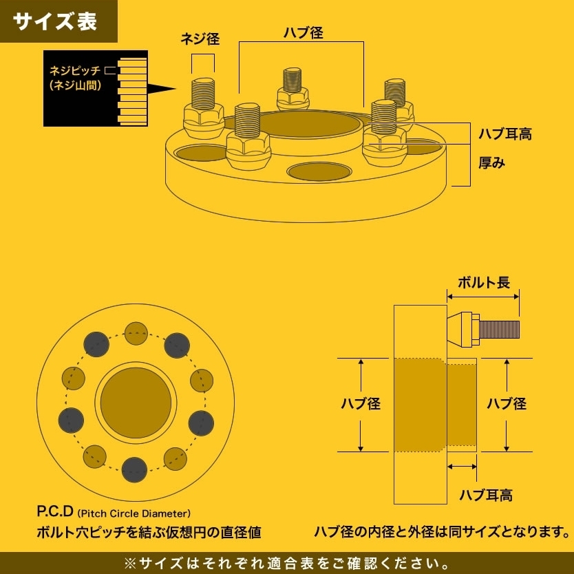 GWS204 AWS210 AWS211 クラウン ハイブリッド ハブ付きワイドトレッドスペーサー+15mm ワイトレ 2枚組 PCD114.3 ハブ径60mm 5穴 W46(5穴)｜売買され ...