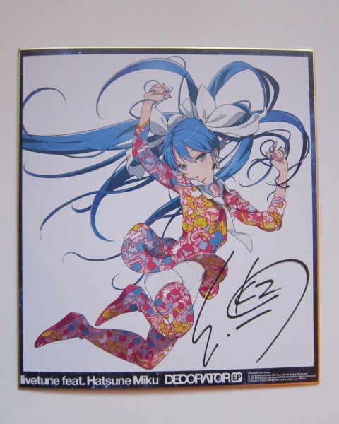 livetune feat.初音ミク DECORATOR EP 特典色紙/歪みあり(初音ミク)｜売買されたオークション情報、yahooの商品情報をアーカイブ公開 - オークファン（aucfan ...