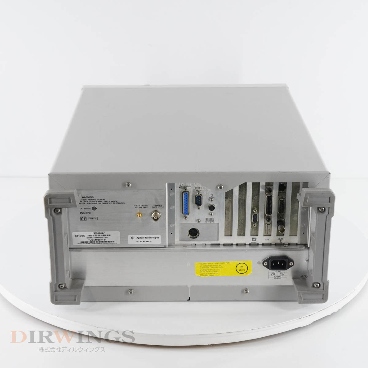 DW 8日保証 86100A infiniium DCA Agilent Wide-Bandwidth Oscilloscope DIGITAL COMM ANALYZER アジレント hp ...