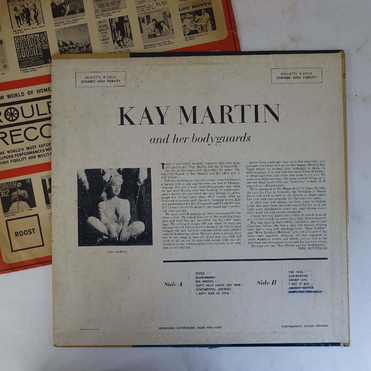 14040389; US盤/ROULETTE/黒ラベル/MONO/深溝/コーティング Kay Martin And Her ...