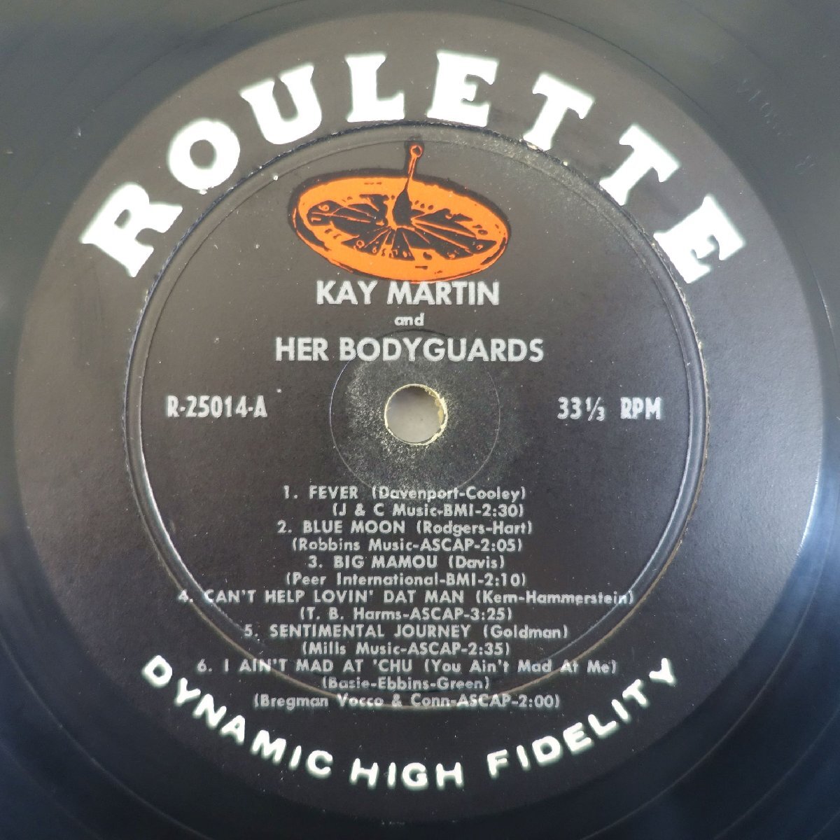14040389; US盤/ROULETTE/黒ラベル/MONO/深溝/コーティング Kay Martin And Her ...